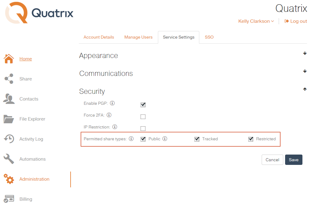 File security settings